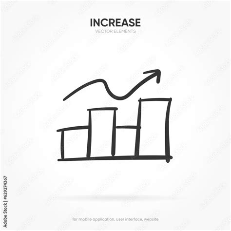 Financial Analysis Stats Icon Growing Graph Business Chart Growths