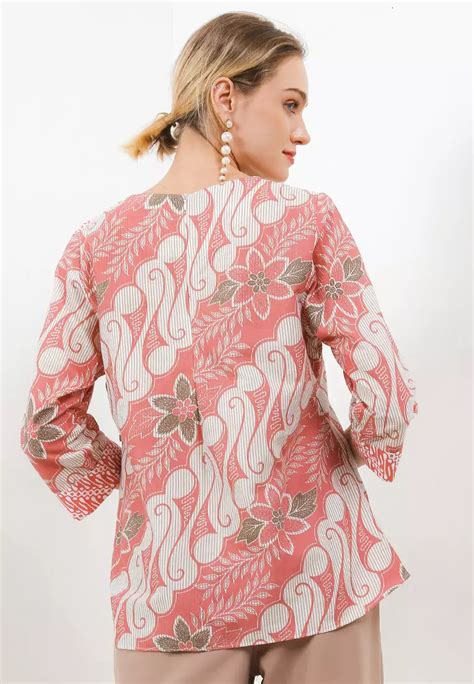 Jual Batik Tibodunyo Seno Blouse Batik Wanita Exclusive Premium Casual