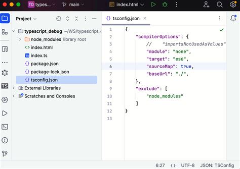 运行和调试 Typescript Intellij Idea 文档