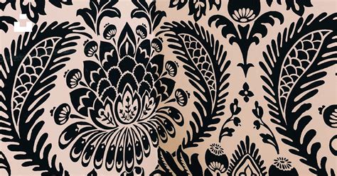 흰색과 검은색 다마스크 직물 사진 Unsplash의 무료 벽지 이미지