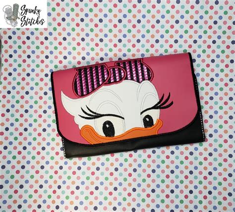 Daisy Trifold Zipper Wallet Top Add On Wallet Isnt Included