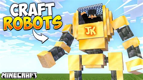 Minecraft But I Can CRAFT ROBOTS YouTube
