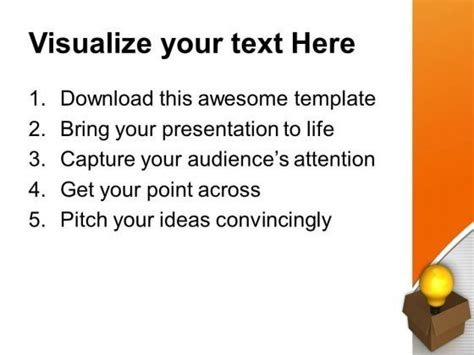 Bulb Idea Symbol In Carton Box PowerPoint Templates Ppt Backgrounds For Slides 0213