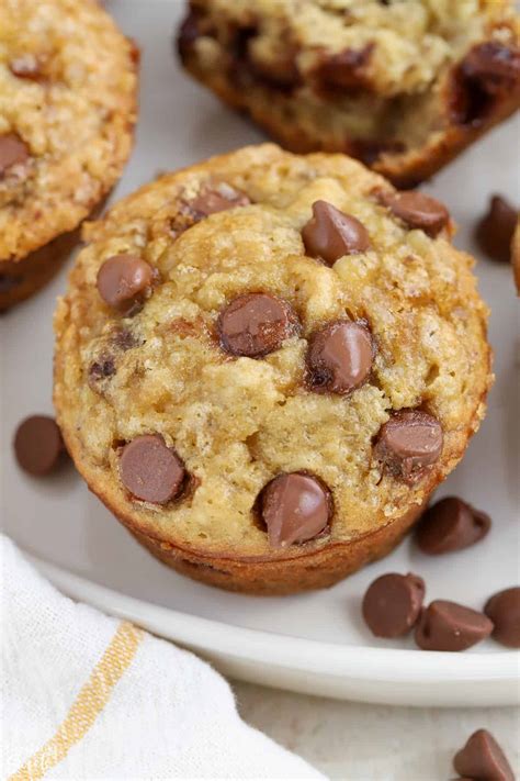 Banana Chocolate Chip Muffins Fast And Easy Celebrating Sweets