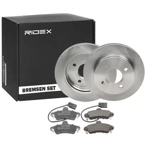 RIDEX BREMSENSET HINTEN Bremsscheiben Beläge Satz für FORD MONDEO II