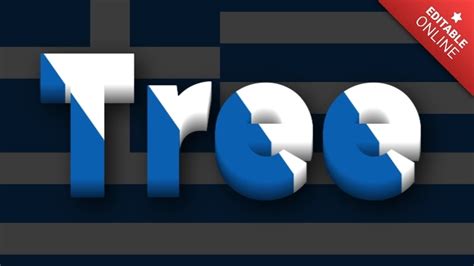 Tree Text Effect Generator