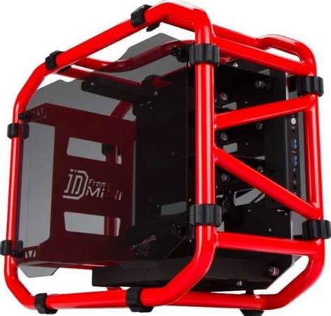 In Win D Frame Mini Red Black Aluminum Computer Case Inwc Dframe Itx Red Buy Best Price In