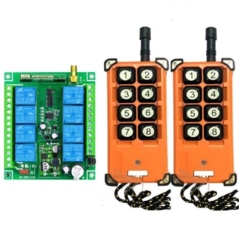 Smart Home DC 12V 24V 36V 48V 8CH Wireless Remote Control Switch With