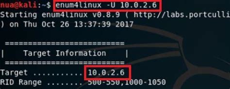 extract info from windows machine using enum4linux