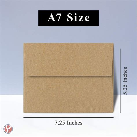 Sobres de invitación de papel kraft marrón A7 Grocer ideales para guardar saludos tarjetas