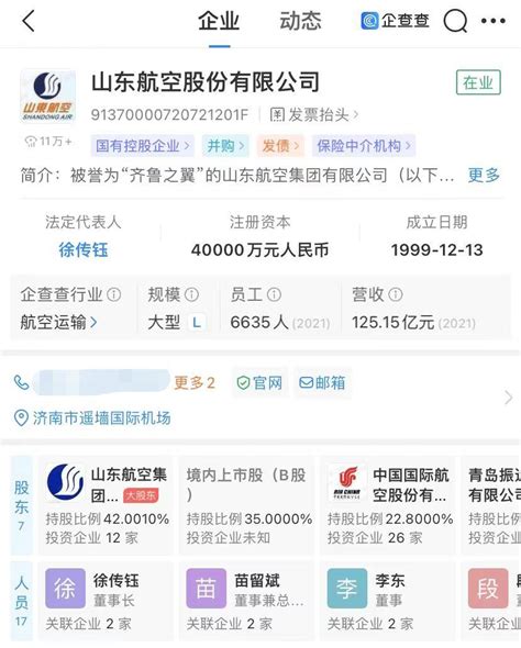 山航三年亏损110亿元 中国国航已成山航实际控制人山东航空公司显示
