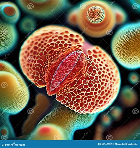 Microbiology Scientific Concept Abstract Microbiology Microscopic View