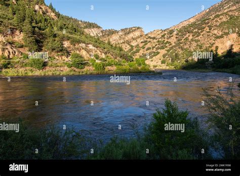 The Colorado River In The Glenwood Canyon White River National Forest