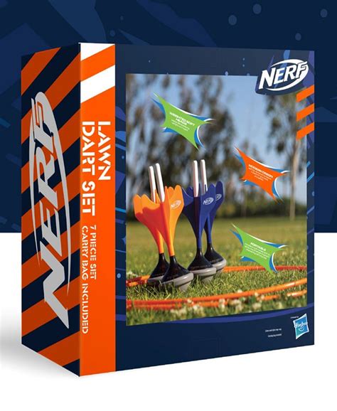 Nerf Soft Tip Lawn Dart Game Set With Storage Bag Macy S