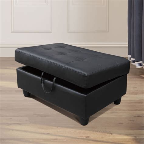 Greicy 35 Faux Leather Ottoman Designer Review And Photo