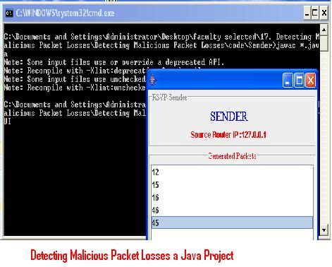 Detecting Malicious Packet Losses A Java Project And Source Code Projects