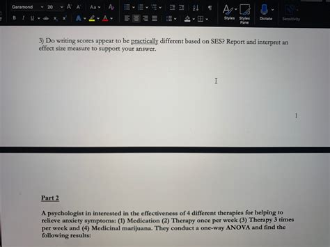 Solved Part 1 A Researcher Is Interested In Whether Chegg Com