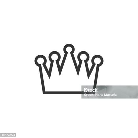 Vektor Desain Clip Art Mahkota Terisolasi Ilustrasi Stok Unduh Gambar