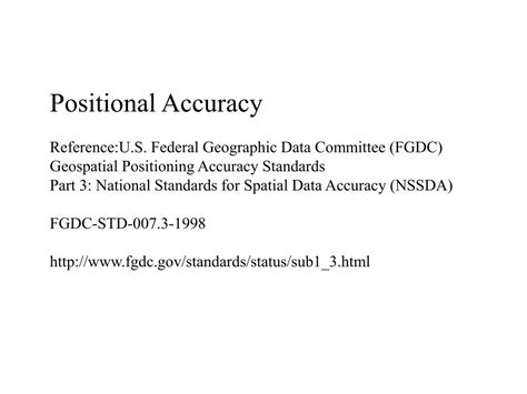 Ppt Accuracy Assessment In Remote Sensing Methods For Positional And