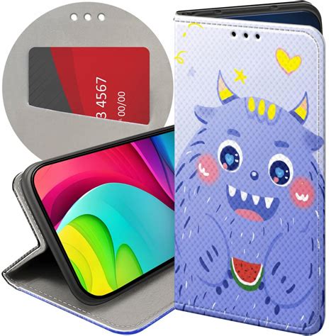 ETUI Z KLAPKĄ DO SAMSUNG GALAXY M G WZORY POTWORY POTWÓR MONSTER FUTERAŁ Samsung