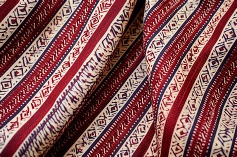 Premium Photo Detailed Woven Fabric Texture With Intricate Patterns