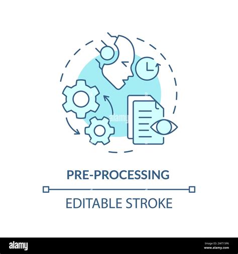 Pre Processing Soft Blue Concept Icon Stock Vector Image Art Alamy