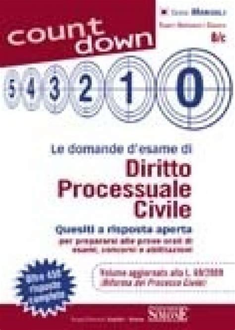 Le Domande Desame Di Diritto Processuale Civile Edizioni Simone