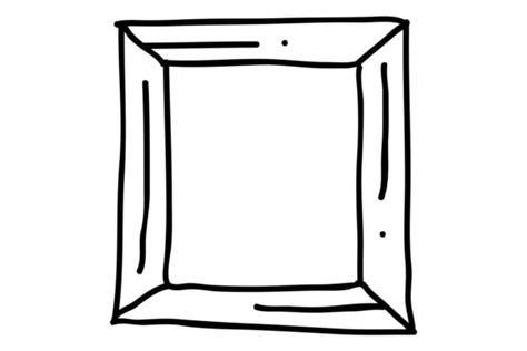 Sketchy Square Frame Cute Blank Empty B Graphic By Yummybuum · Creative Fabrica