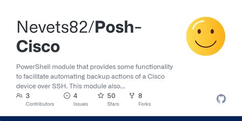 github nevets82 posh cisco powershell module that provides some