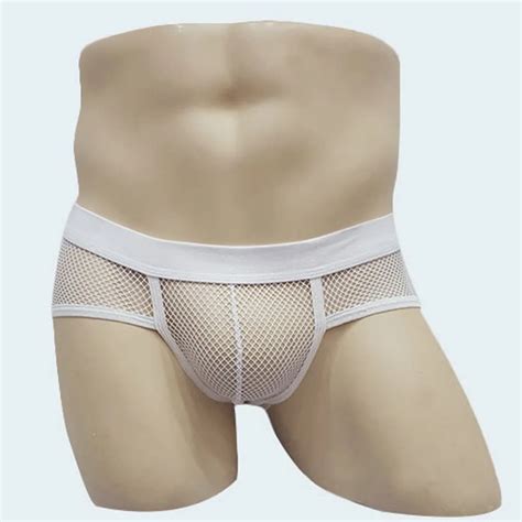 Mesh See Through Mens Underwear Boxer Shorts Trunks Boxers U Convex