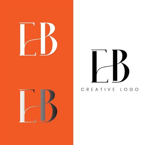 Premium Vector Eb Initial Letter Logo Design