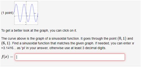 Solved The Curve Above Is The Graph Of A Sinusoidal Chegg Com