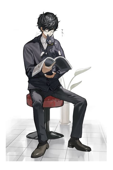 Amamiya Ren And Morgana Persona And 1 More Drawn By Btmrgame Danbooru