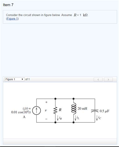 Solved Consider The Circuit Shown In Figure Below Assume R