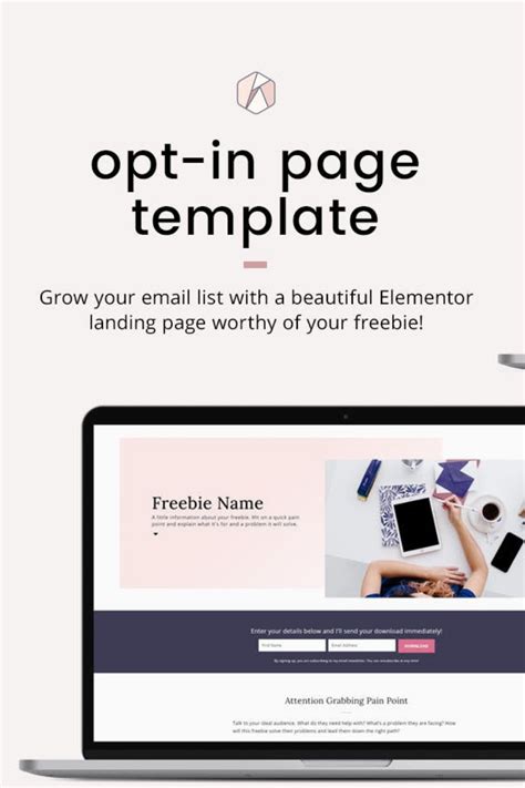 Freebie Opt In Page Template For Elementor Artofit