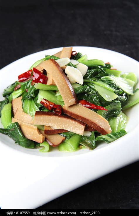 青菜炒豆腐干高清图片下载红动中国