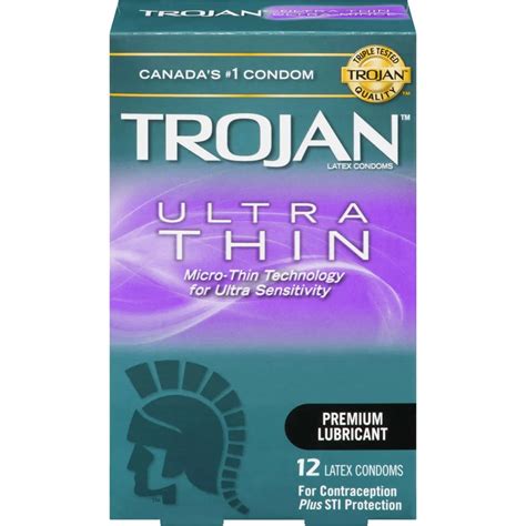 Trojan Ultra Thin Lubricated Condoms Niagara Pen Centre