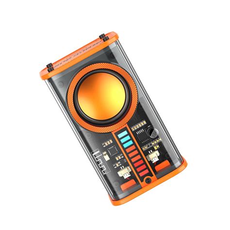 Sidaley Altavoz Inalámbrico Clear Mecha Style Stereo Audio Music Player