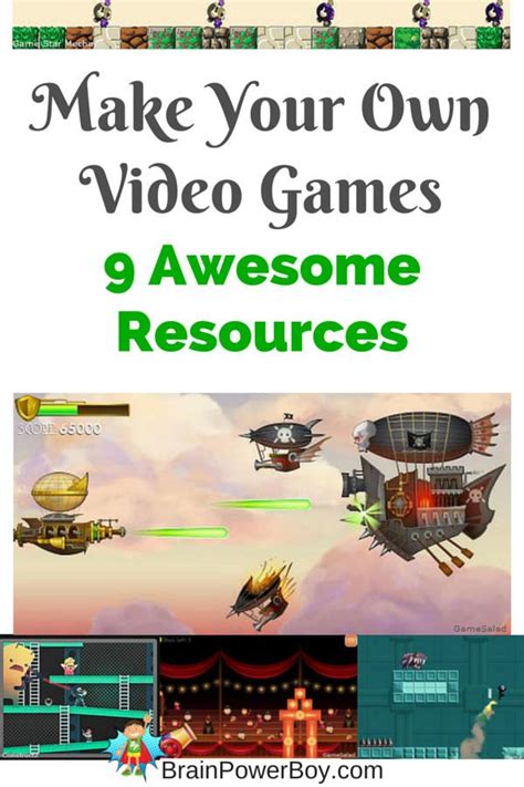 The Video Game Make Your Own Video Games Awesome Resources
