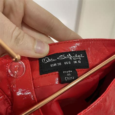 Miss Selfridge Womens Red Skirt Depop