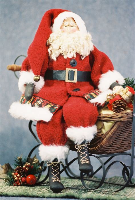 Cloth Doll E Pattern Group Special Christmas Collection Santa Etsy
