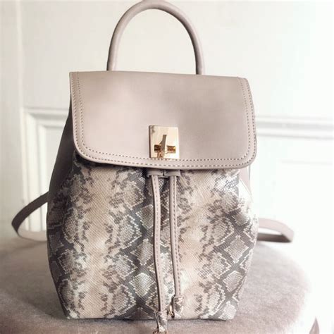 Urban Expressions Bags Tegan Nude Vegan Leather Snakeskin Mini Backpack Poshmark