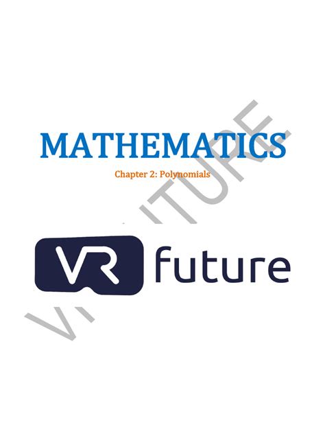 Chapterpolynomials Pdf Factorization Polynomial