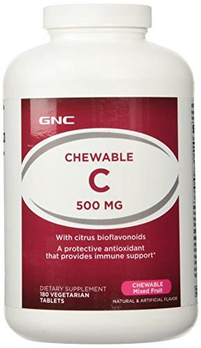 GNC Chewable Vitamin C Chewable Tablets Man Health Magazine Online Com