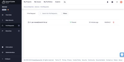 Pull Request Analysis Sonarqube Cloud Documentation