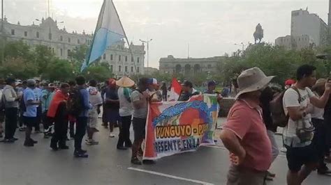 Protestas En Lima Manifestantes Concentran En Varias Zonas De La