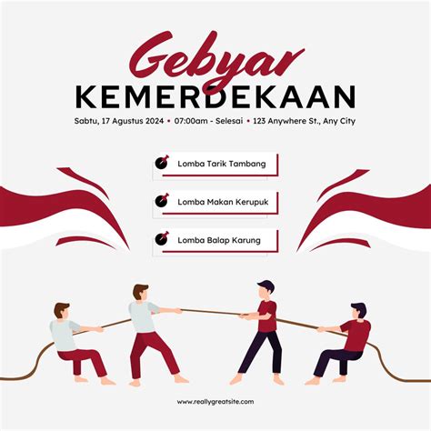 Gratis Desain Contoh Lomba 17 Agustus Canva