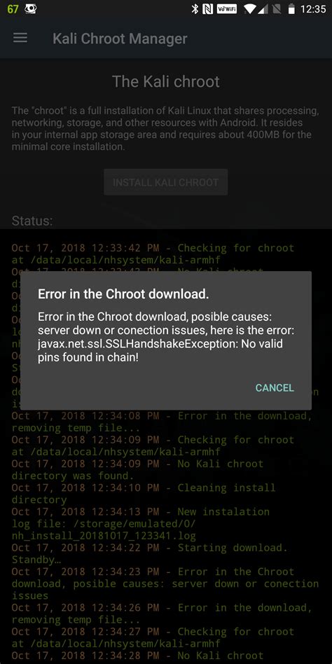 Chroot Download Fails · Issue 1212 · Offensive Securitykali Nethunter · Github