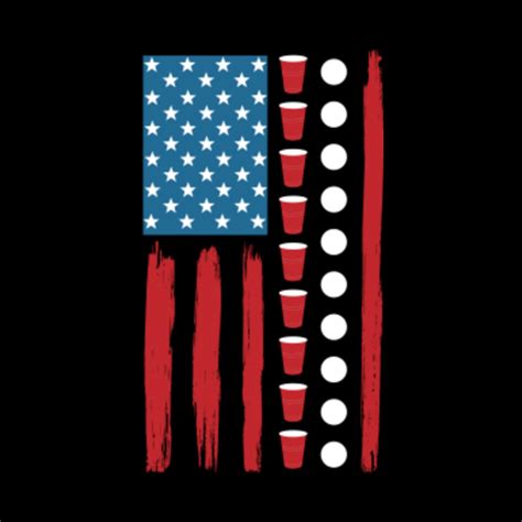 Beer Pong American Flag Design American Flag Mug Teepublic