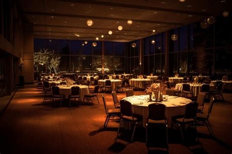 Premium Ai Image Darkened Event Space